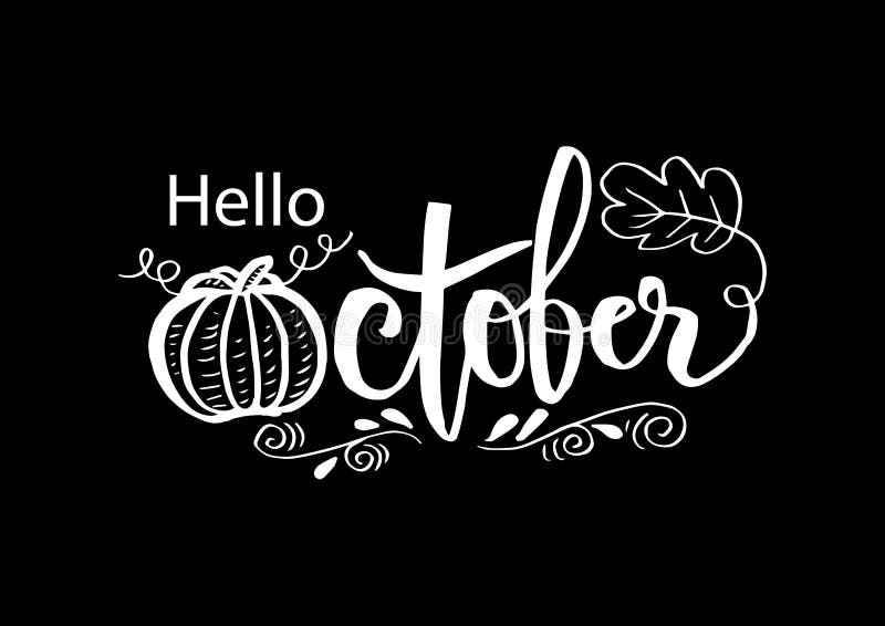Hello October Stock Illustrations – 15,398 Hello October Stock ...