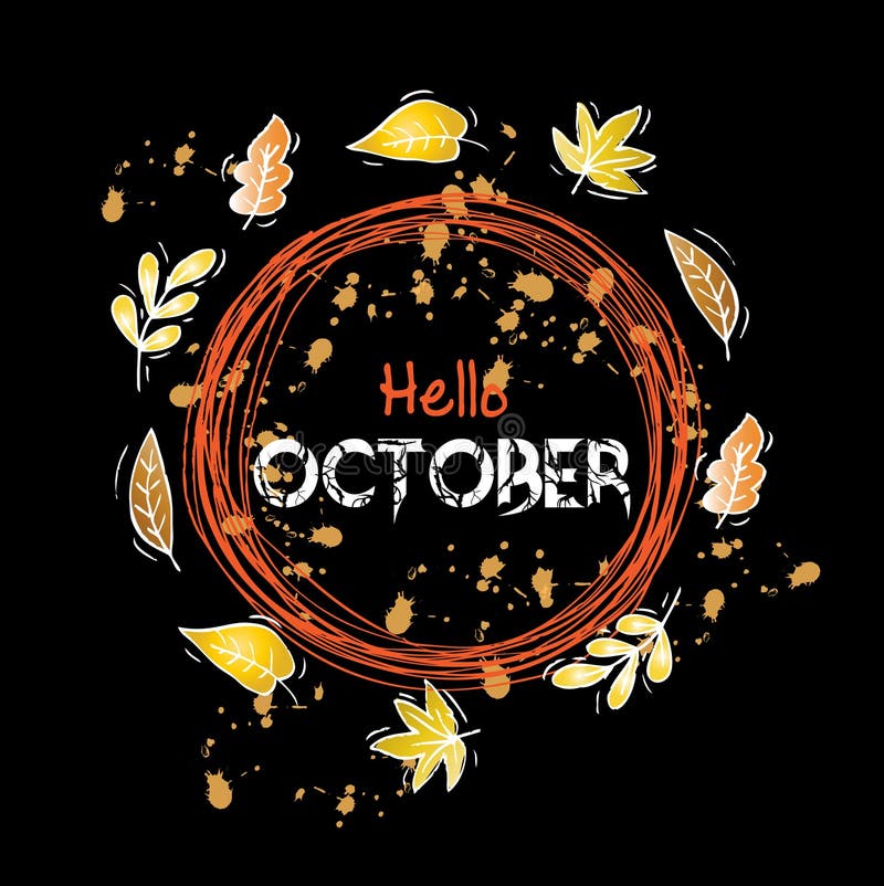 Hello October Stock Illustrations – 15,803 Hello October Stock ...
