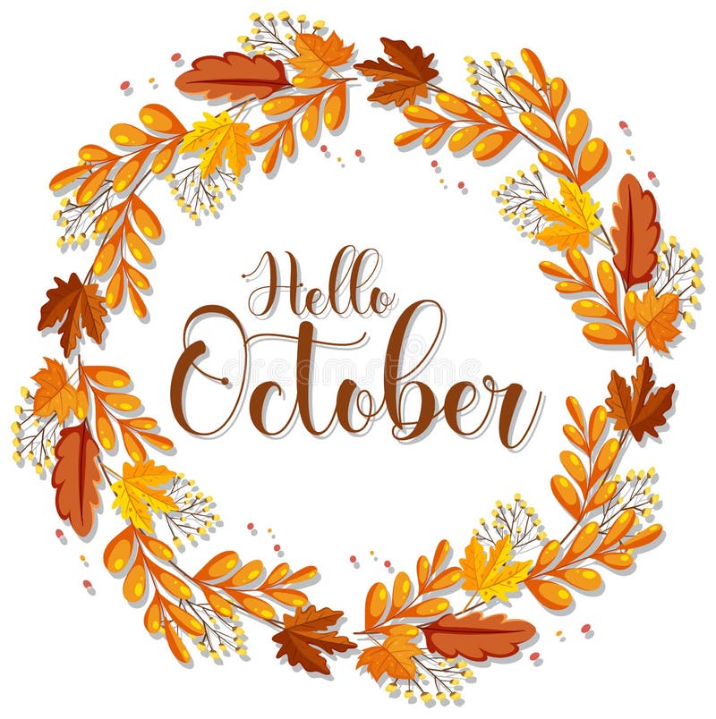 October Word Clip Art Vector Stock Illustrations – 163 October Word ...