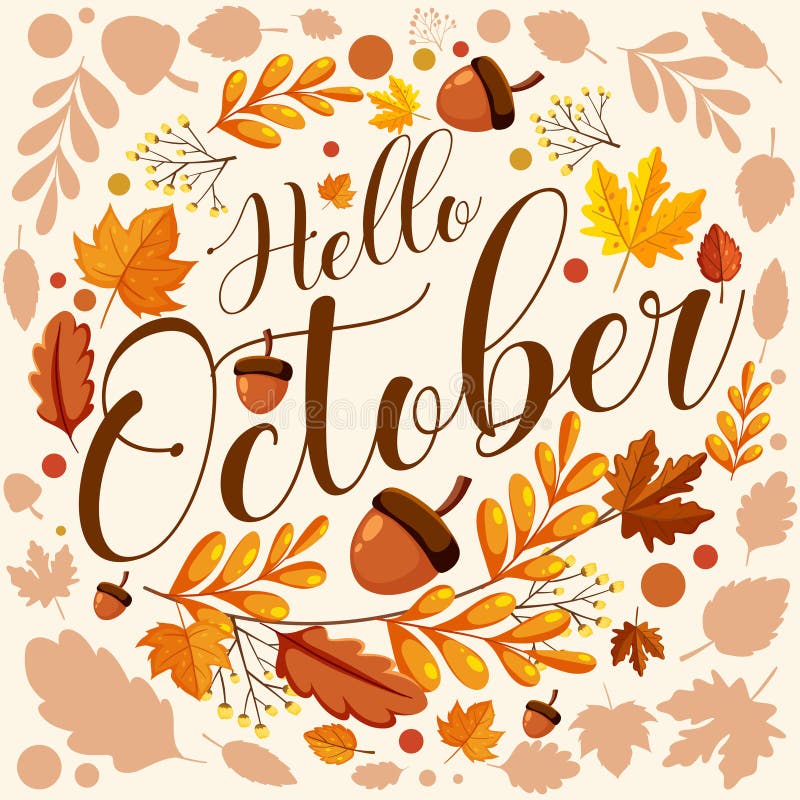 October Word Clip Art Vector Stock Illustrations – 248 October Word ...