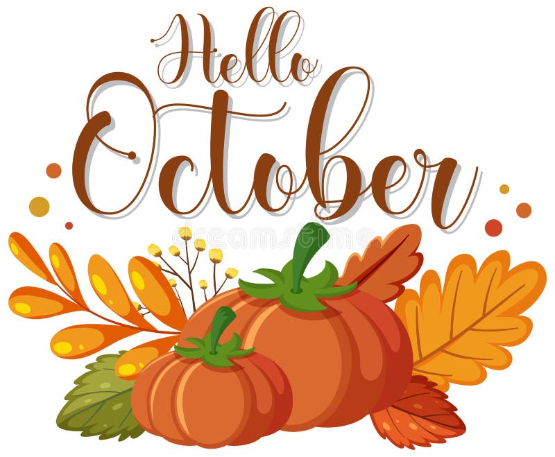 October Word Clip Art Vector Stock Illustrations – 248 October Word ...