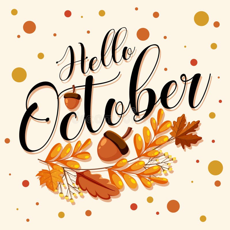 October Word Clip Art Vector Stock Illustrations – 163 October Word ...