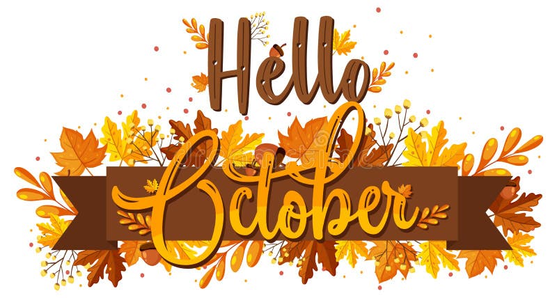 October Word Clip Art Vector Stock Illustrations – 163 October Word ...