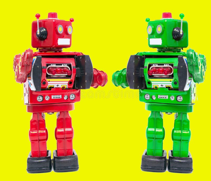 Hello Robot Red Free Yellow Stock Image - Image of hello, lifestyle ...