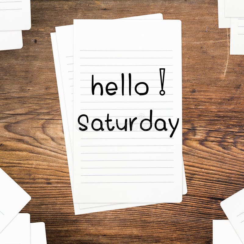 Hello Saturday Text on Black Letter Board and Bouquet Colorful Flowers ...