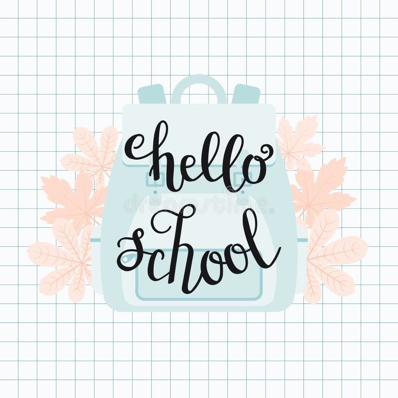 Hello Autumn/fall Inspirational Quote Stock Vector - Illustration of ...