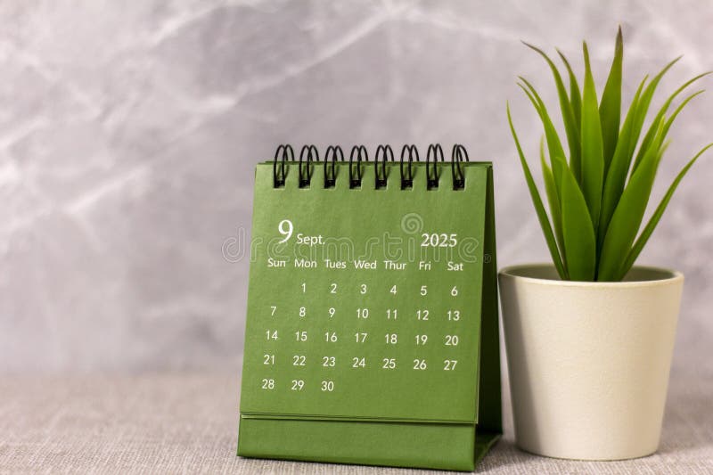 Hello September 2025 Desktop Calendar Planning Stock Photos - Free ...