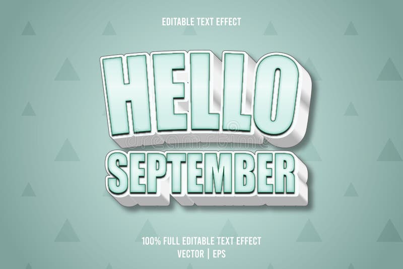 Hello September Green Stock Illustrations – 908 Hello September Green ...