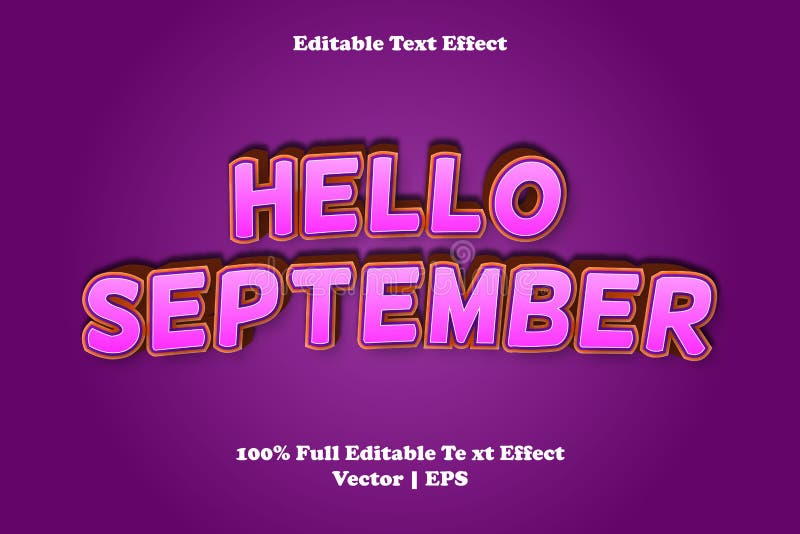 Hello September Purple Stock Illustrations – 160 Hello September Purple ...