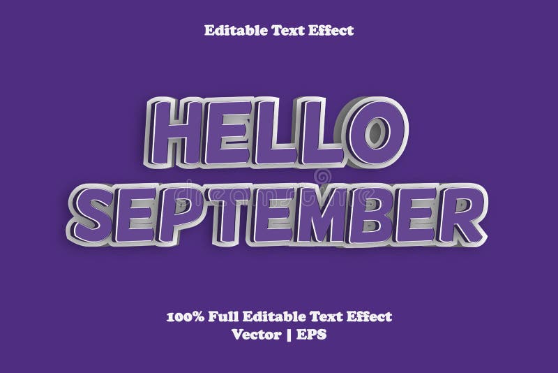 Hello September Purple Stock Illustrations – 102 Hello September Purple ...