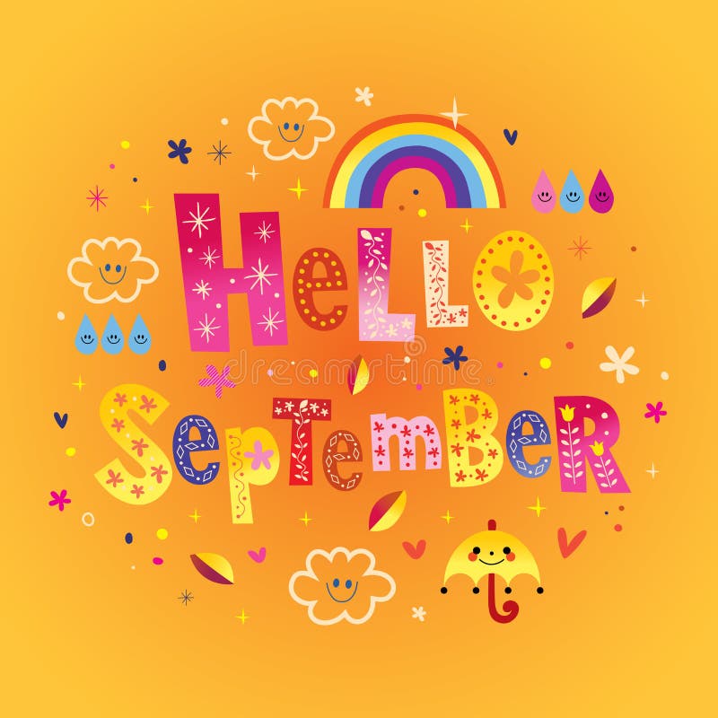 Hello September Stock Illustrations – 11,753 Hello September Stock ...