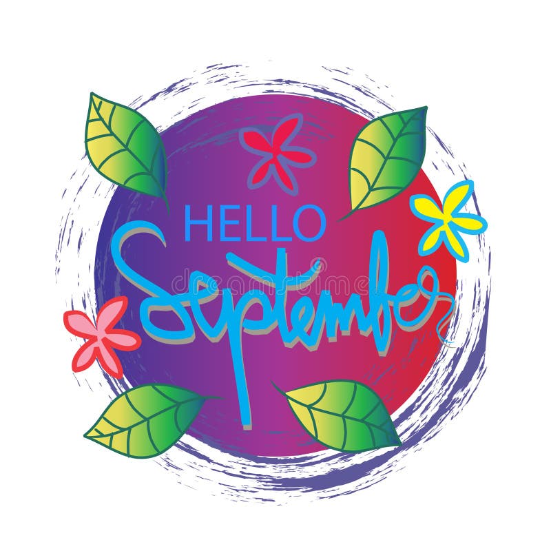 Hello September Green Stock Illustrations – 908 Hello September Green ...
