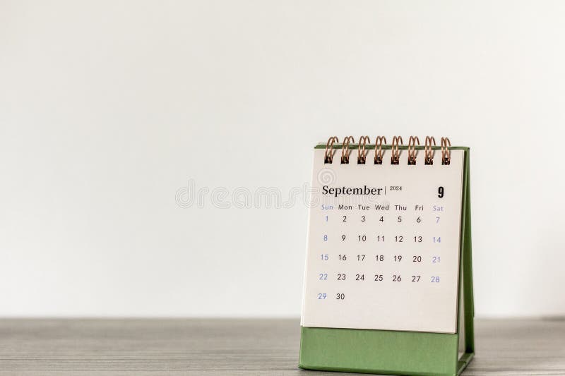 Hello September. September 2024 Planning Calendar on Your Desktop Stock ...
