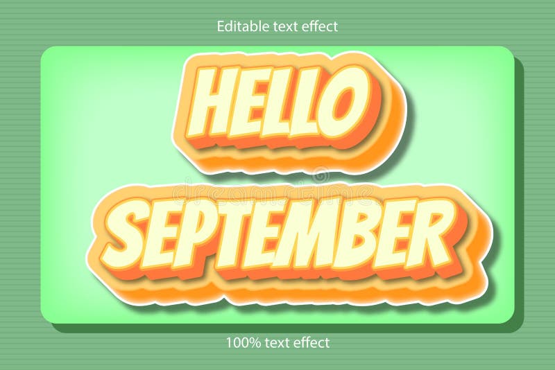 Hello September Green Stock Illustrations – 1,343 Hello September Green ...