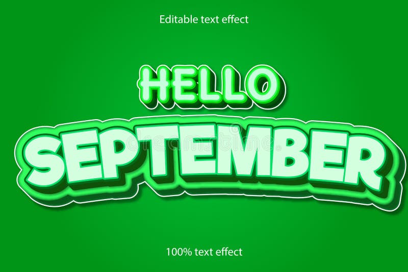 Hello September Green Stock Illustrations – 1,270 Hello September Green ...