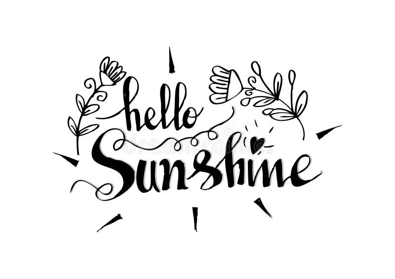 Hello solsken vektor illustrationer. Illustration av filosofi - 87636167