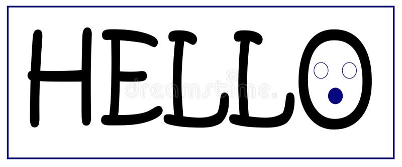 Hello Speech Message and Hello Text 007 Stock Illustration ...