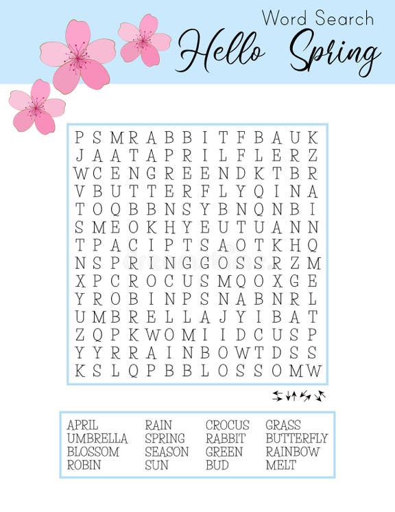 Spring Holiday Printable Game Stock Illustrations – 1,400 Spring ...