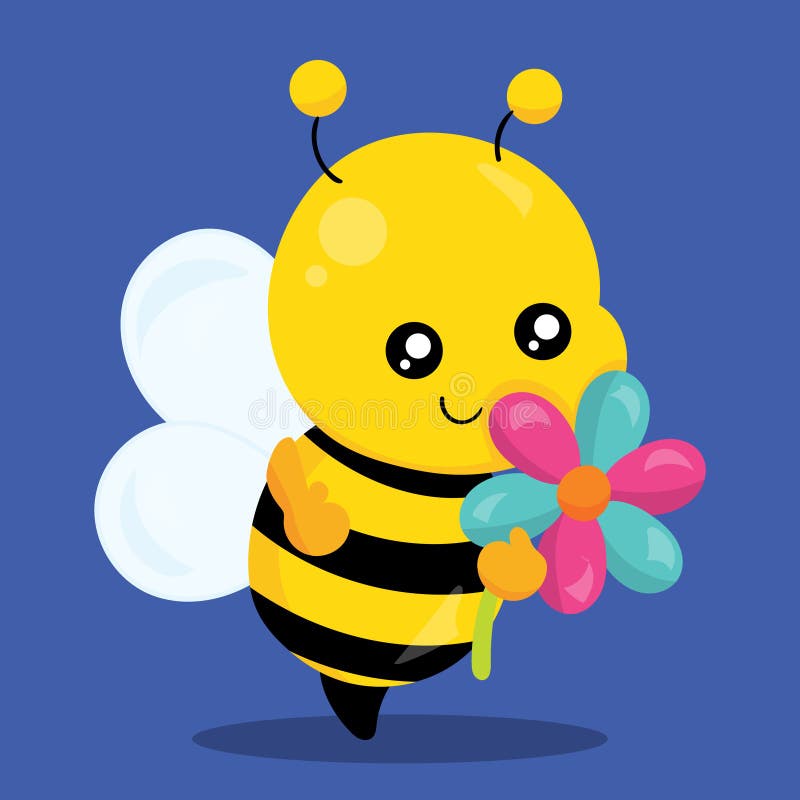 Hello Spring bee 03 stock vector. Illustration of hello - 198988333