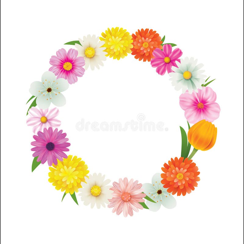 Spring circle travel icons stock vector. Illustration of marquee - 8587546