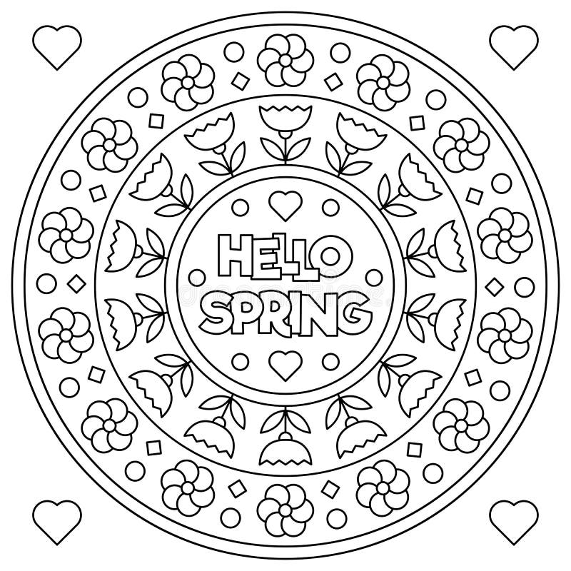 Spring Black White Stock Illustrations – 401,179 Spring Black White ...