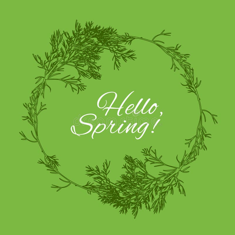 Hello Spring Text Green Leaf Stock Illustrations – 2,806 Hello Spring ...