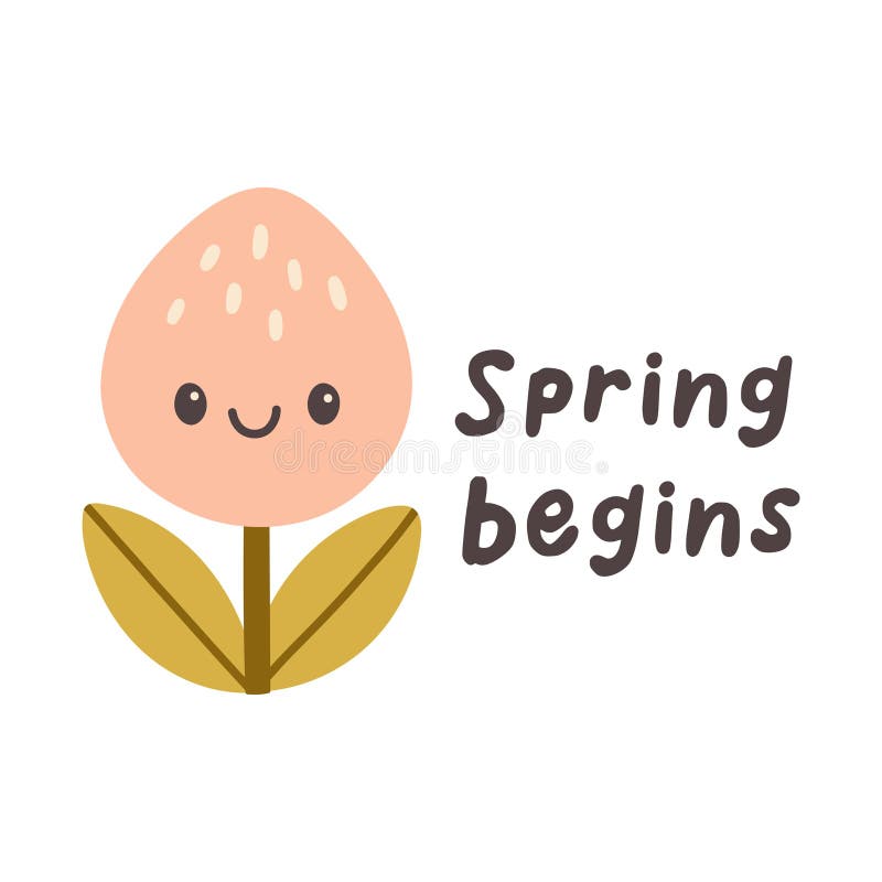 Hello Spring Quotes. Floral Springtime Hand Drawn Prints Design Stock ...