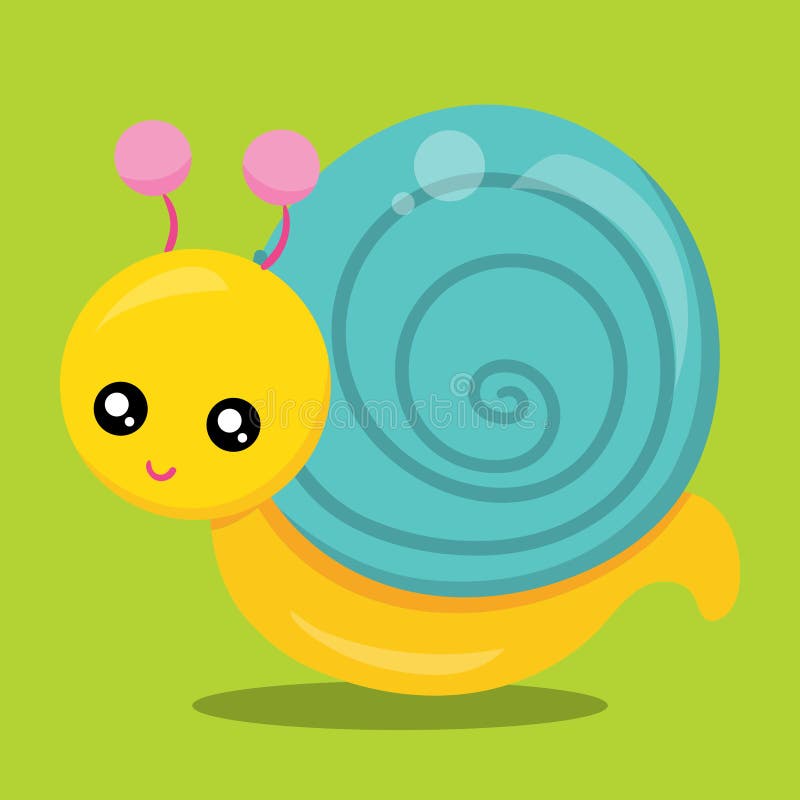 Hello Spring snail 06 stock vector. Illustration of spring - 198988345
