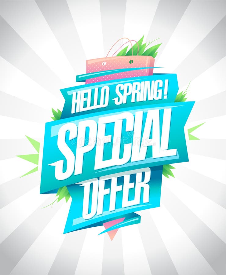 End of Spring Total Sale, Lettering Poster Design Stock Vector ...