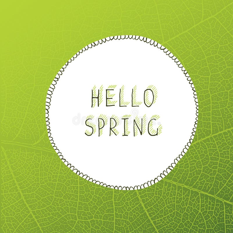 Spring Text Design, New Spring Collection, Vector Illustration Stock ...