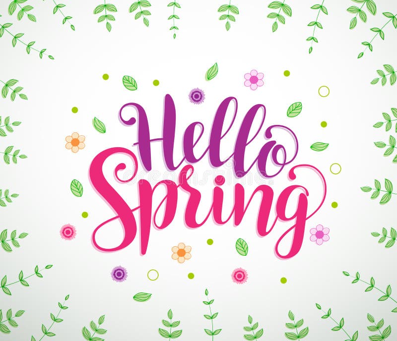 Spring Typography Stock Illustrations – 119,591 Spring Typography Stock ...