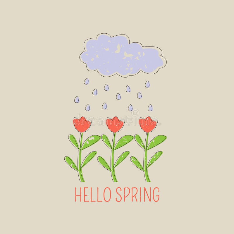 Hello April Tulips Stock Illustrations – 207 Hello April Tulips Stock ...