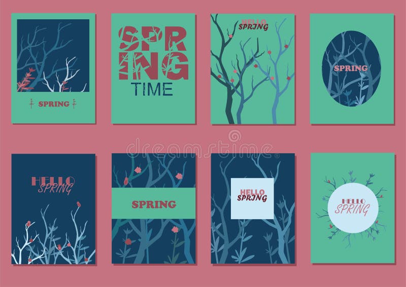 Hello spring stock illustration. Illustration of green - 87790262