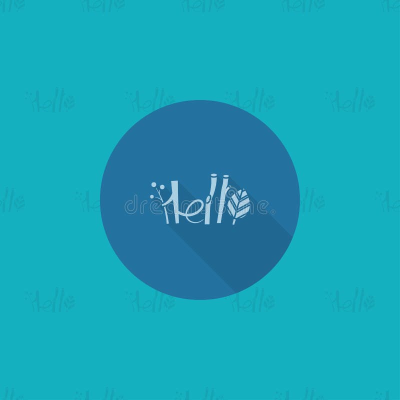 Hello Stylized Word. Vector Stylized Text Isolated Stock Vector ...