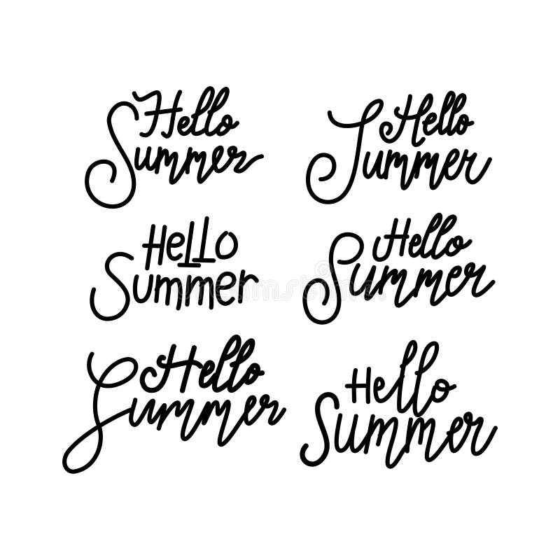 Summer Script Writing Font Word Text Words Season Calligraphy Fonts ...