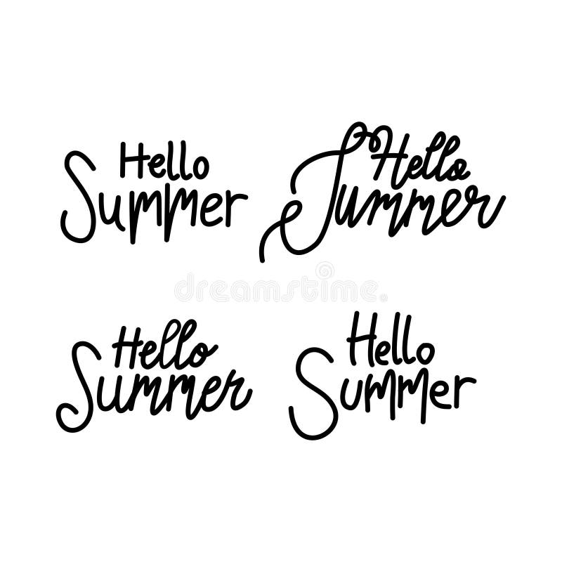 Summer Script Writing Font Word Text Words Season Calligraphy Fonts ...