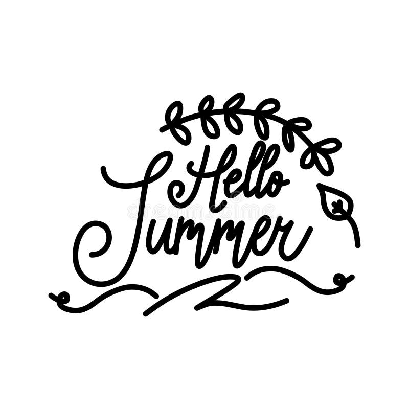 Summer Script Writing Font Word Text Words Season Calligraphy Fonts ...