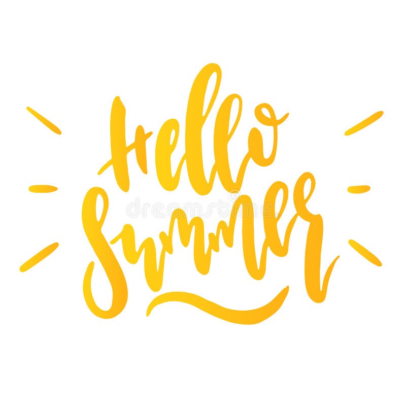 Hello summer vector stock vector. Illustration of hello - 88631423