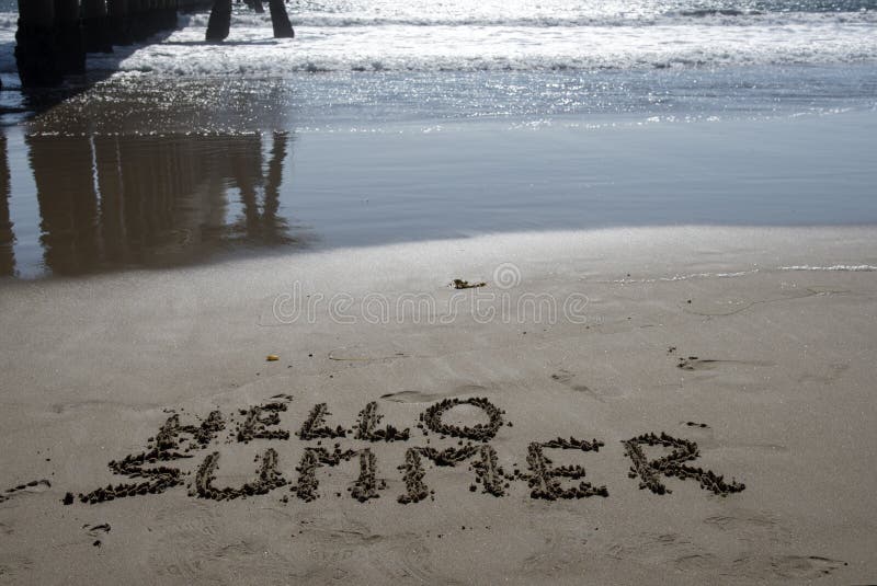 Beginning of Summer at the Beach Stock Photo - Image of lifestyle ...