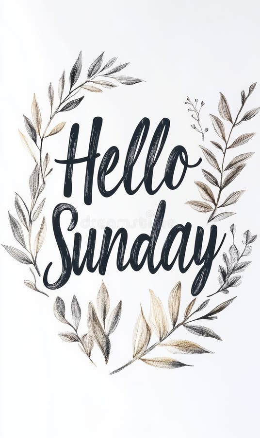 Sunday Calligraphy Stock Illustrations – 3,879 Sunday Calligraphy Stock ...