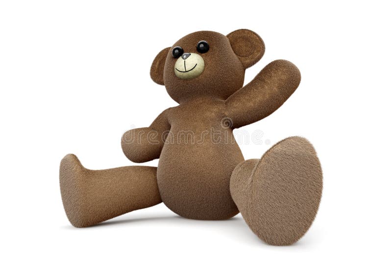 Hello Teddy stock illustration. Illustration of greet - 27966056