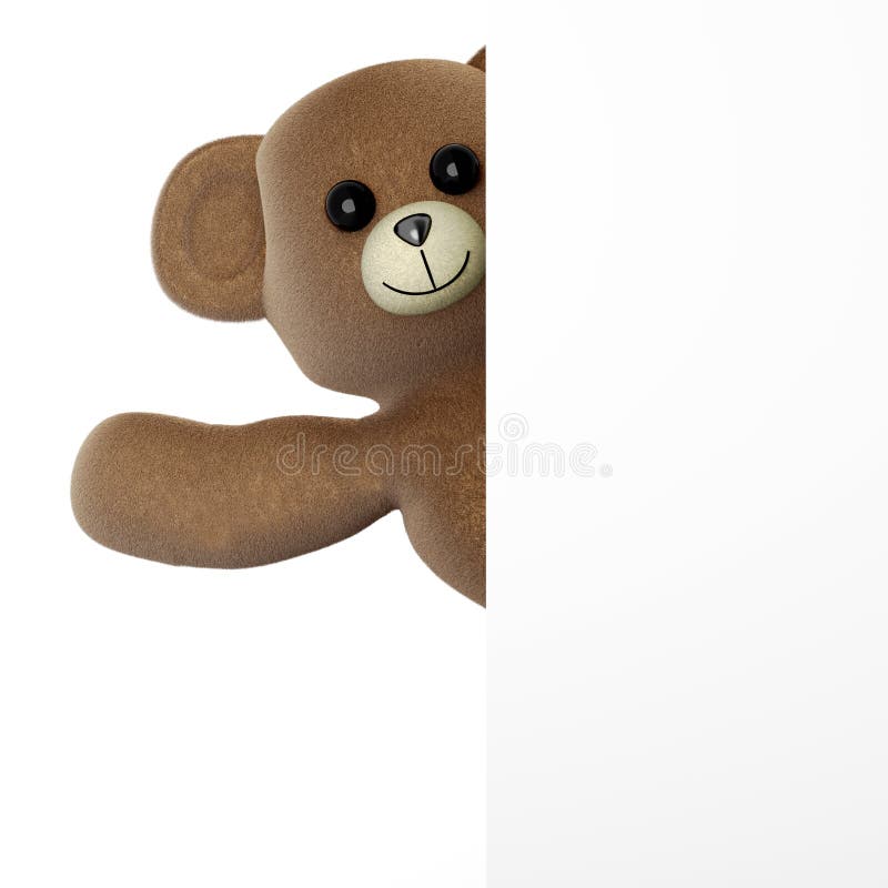 Hello Teddy stock illustration. Illustration of greet - 27966056