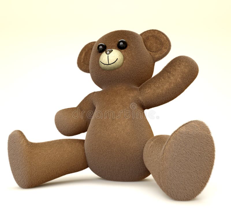 Hello Teddy stock illustration. Illustration of hide - 30650216