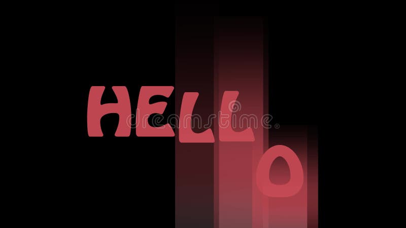 Hello text animatio. stock video. Video of handwritten - 323403743