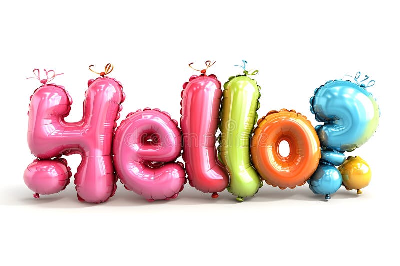 Hello Text Art – Welcoming and Friendly Typography Designs Stock ...