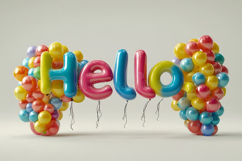 Hello Text Art – Welcoming and Friendly Typography Designs Stock ...