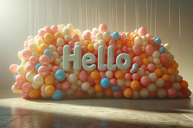 Hello Text Art – Welcoming and Friendly Typography Designs Stock ...