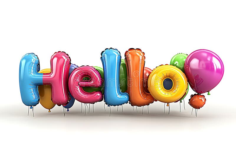 Hello Text Art – Welcoming and Friendly Typography Designs Stock ...