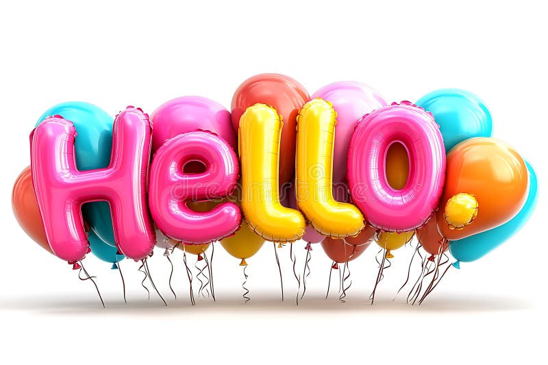 Hello Text Art – Welcoming and Friendly Typography Designs Stock ...
