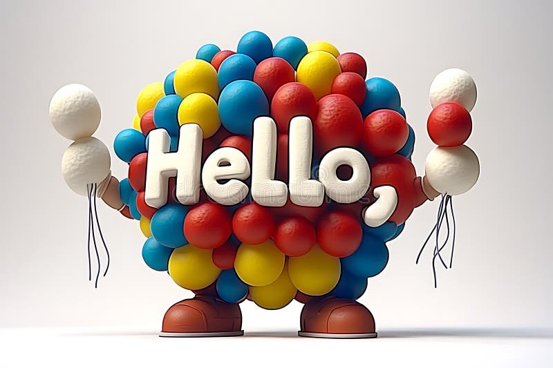 Hello Text Art – Welcoming and Friendly Typography Designs Stock ...